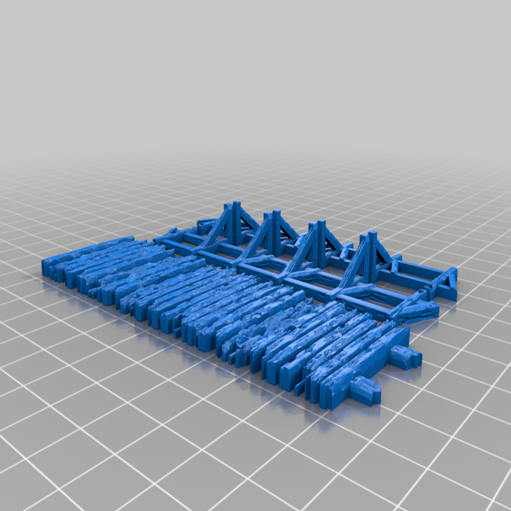 Free STL file Wooden Bridges for 28mm Miniatures Gaming 🪵・3D print ...