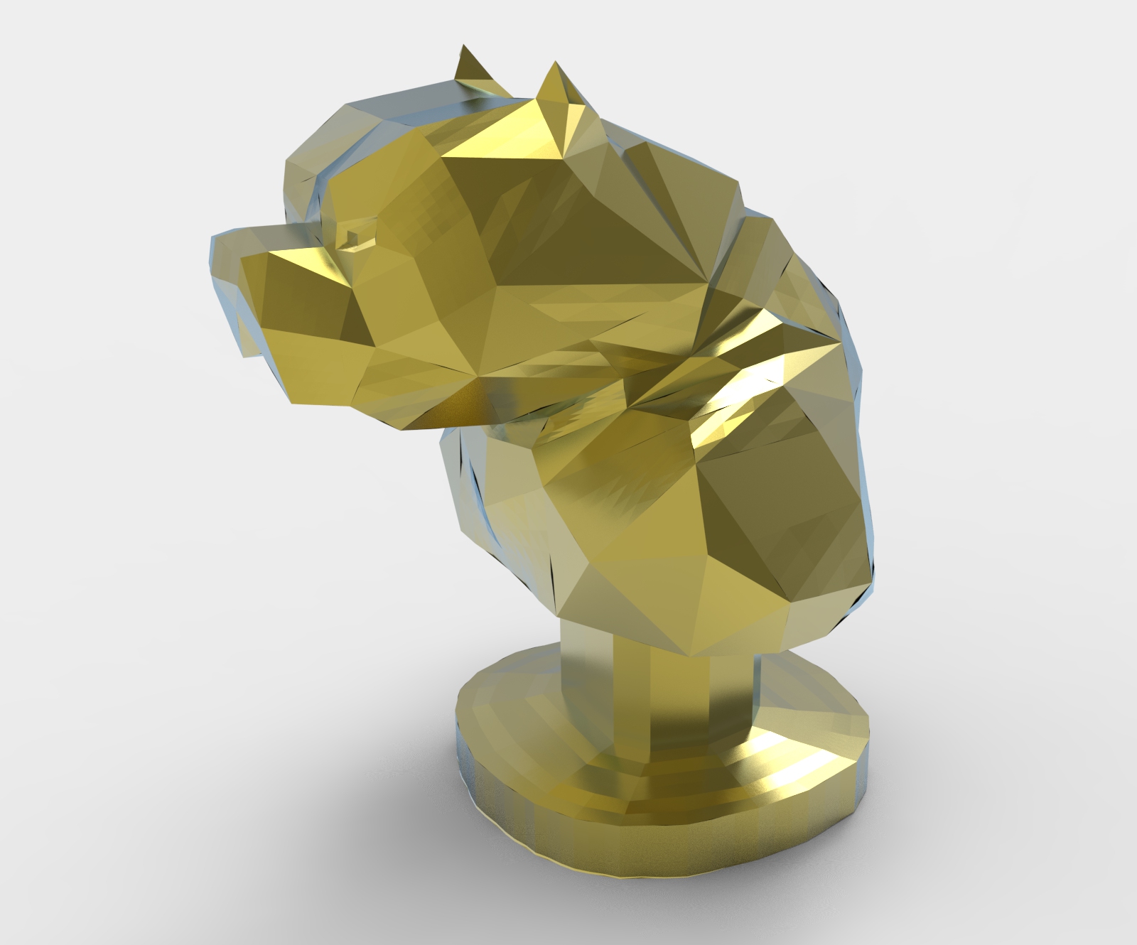 Archivo STL BULLY BUST LOW POLY 👤・Modelo para descargar e imprimir en ...