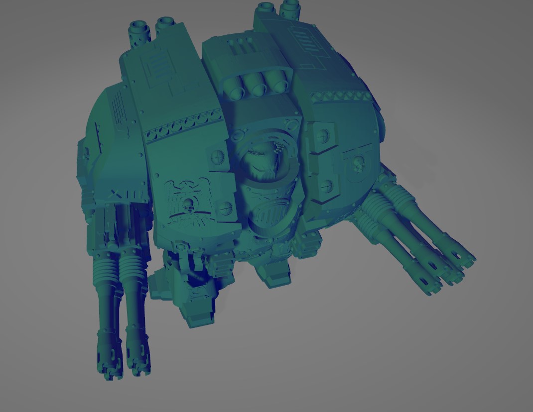 Free STL file Blue Boys Ultramarines Big Leviathan Dred Robot 🤖・3D ...