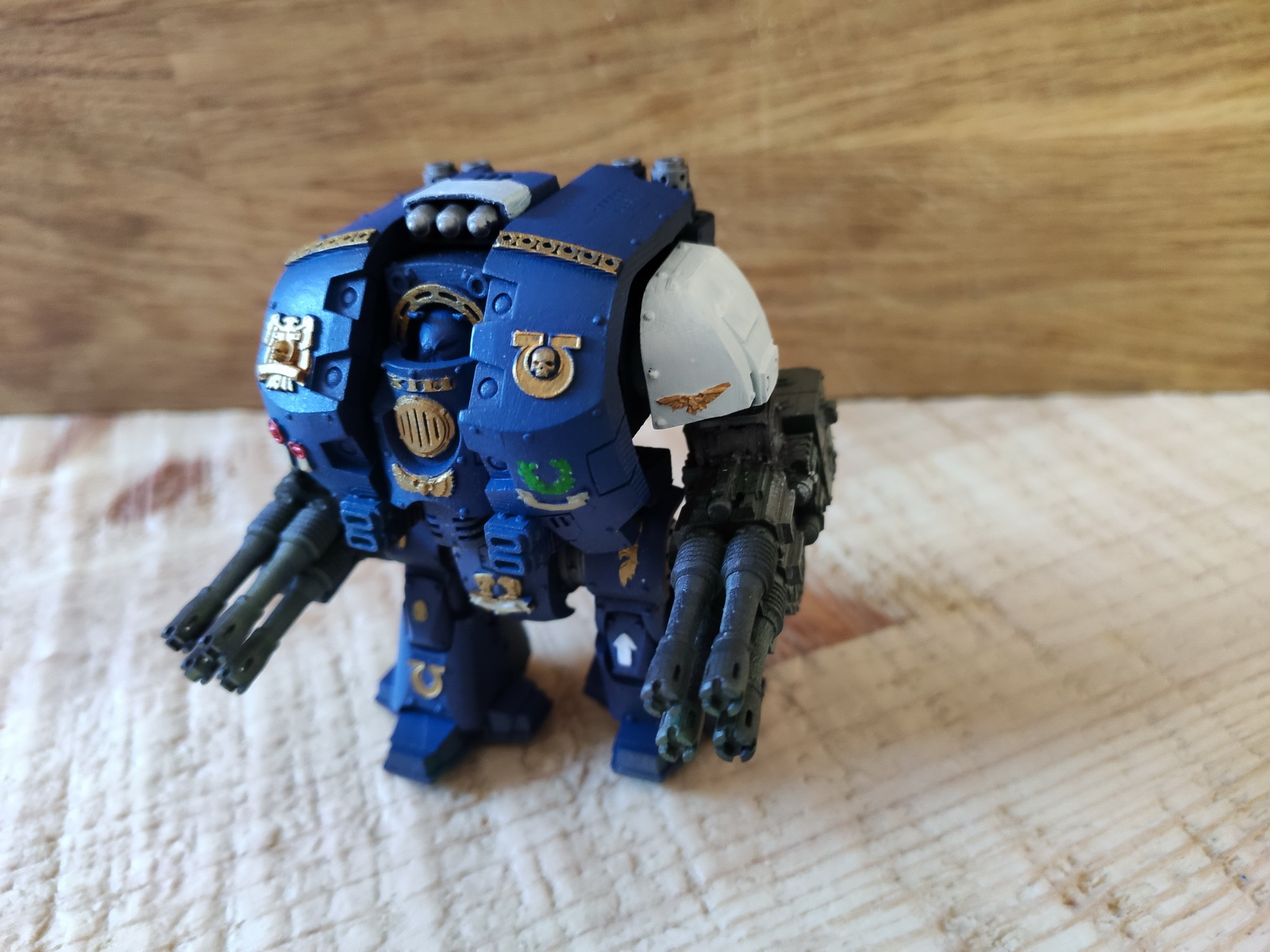 3D print Blue Boys Ultramarines Big Leviathan Dred Robot • made with ...
