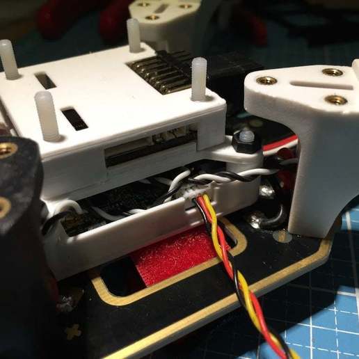 Download free STL files Quadcopter electronics stack mount (flight ...