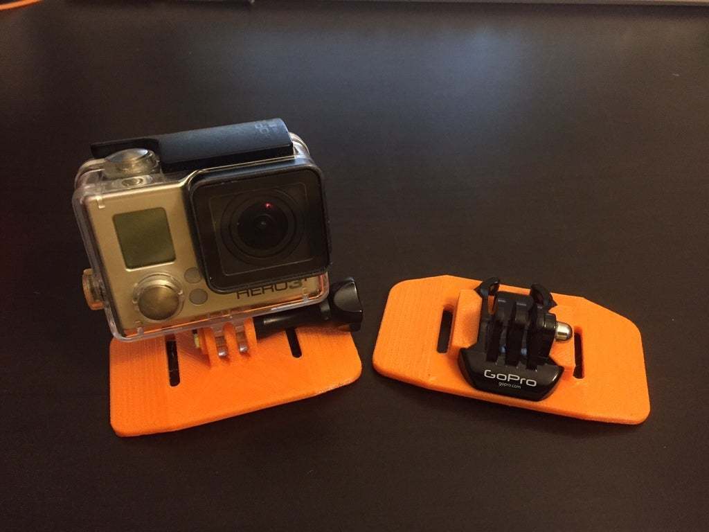 Archivo STL gratis Soportes de correa GoPro básicos・Modelo para ...