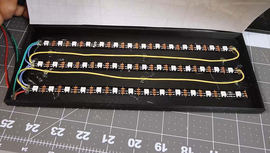 Free STL file RGB LED Frame (w/ Cyberpunk Overlay)・Model to download ...