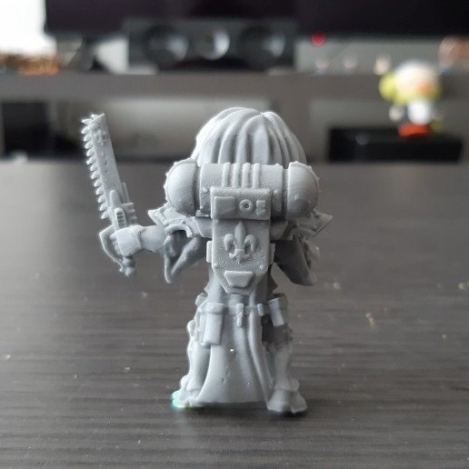 3D printing The cutest chibi battle nun • made with Creality LD-002R ...