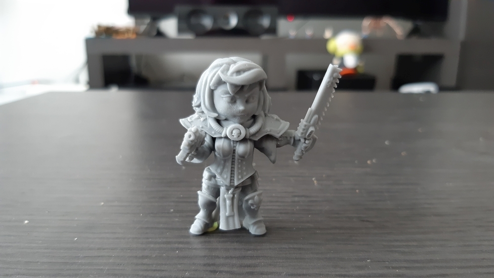3D printing The cutest chibi battle nun • made with Creality LD-002R・Cults