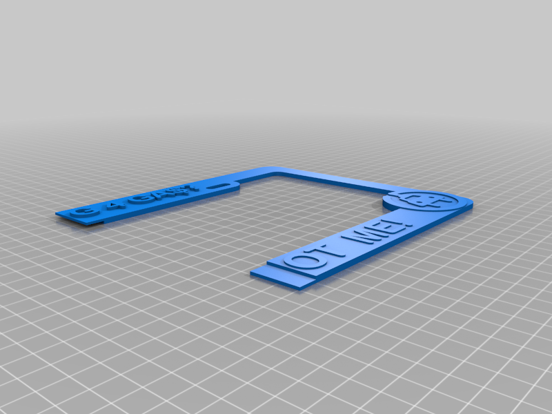 Free STL file License Plate frame – LOL Gas・3D print object to download ...