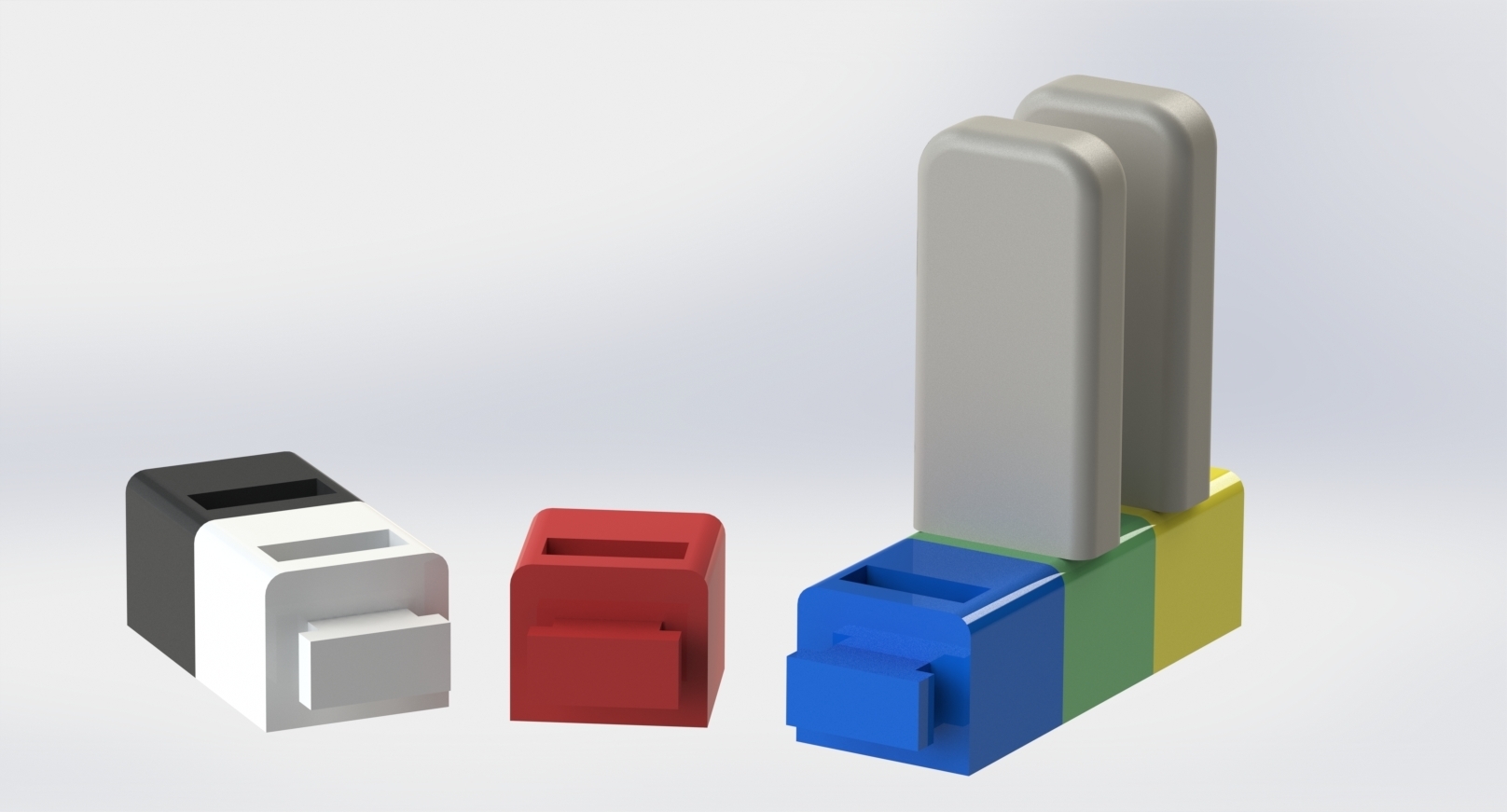 STL file USB holder- USB holder・3D printable model to download・Cults