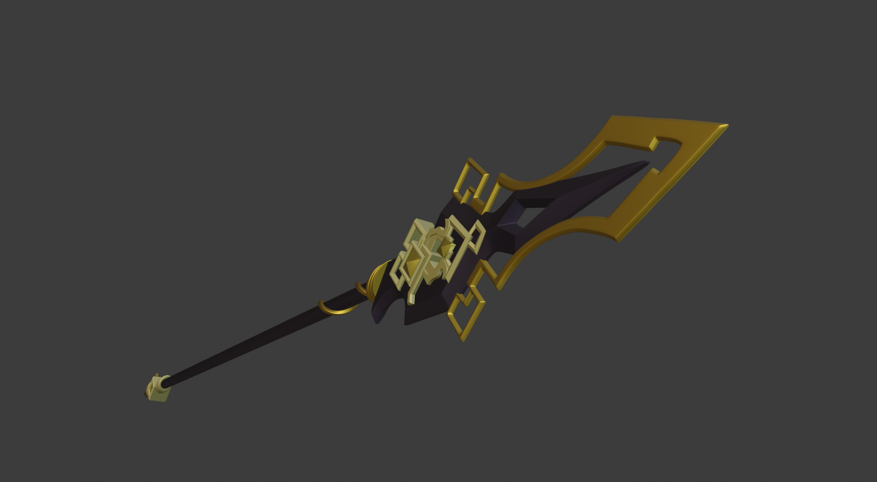 3D file Zhongli Vortex Vanquisher - Genshin Impact・3D printer design to ...