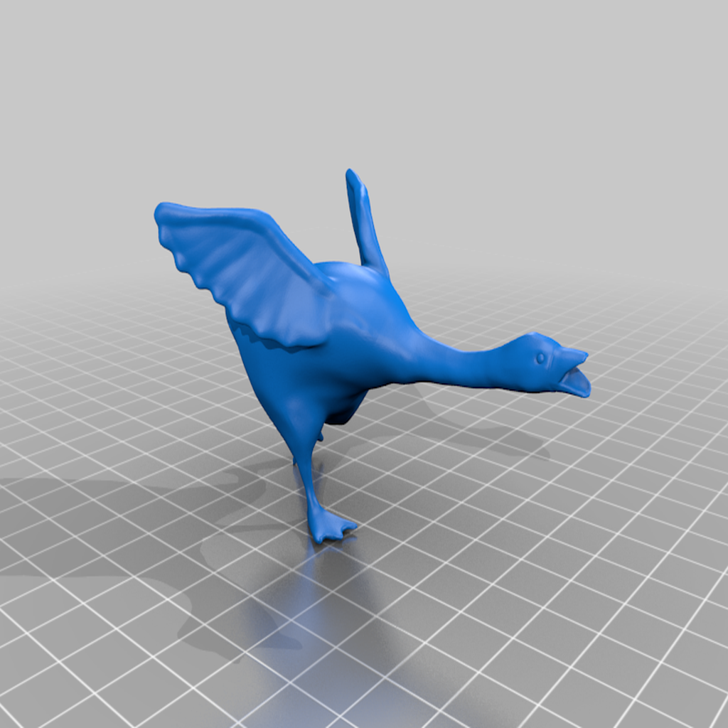 Free STL file Untitled goose running 🏃・Model to download and 3D print・Cults
