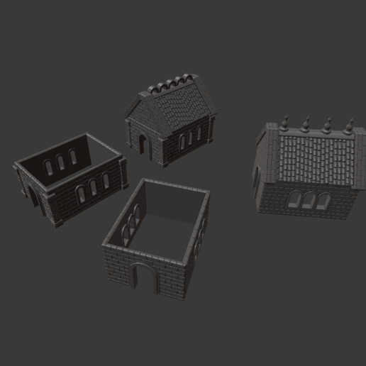 Download free STL file Tabletop - Church buildings • Template to 3D ...