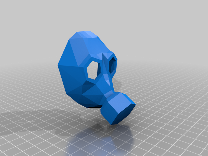 Free STL file Gasmask, lowpoly・3D printer design to download・Cults