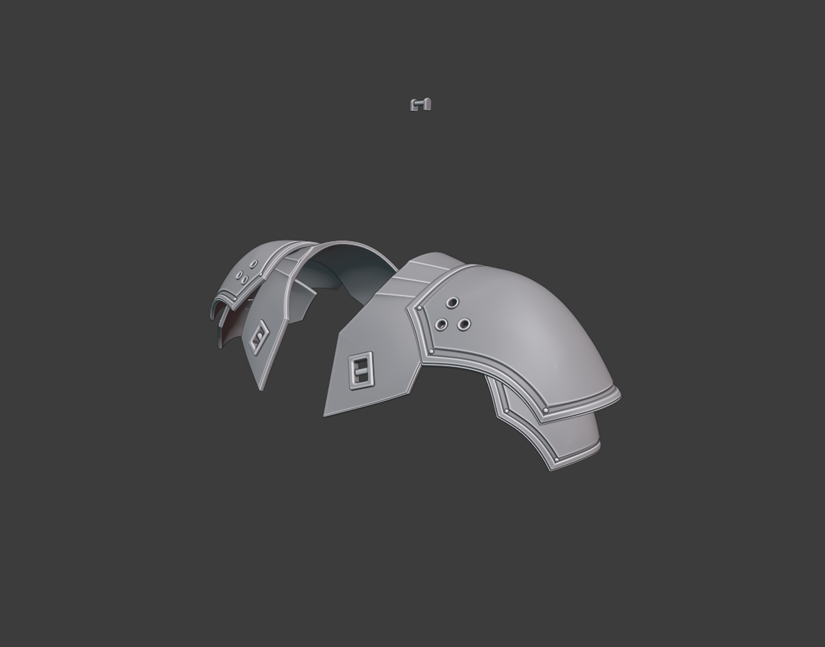 3D file Sephiroth Pauldrons - Final Fantasy 7・3D printing design to ...