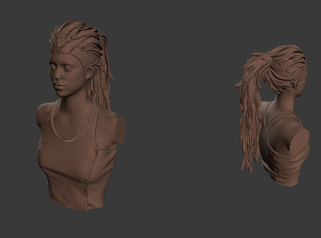 Free STL file Senua - Hellblade 🎨・3D printable object to download・Cults