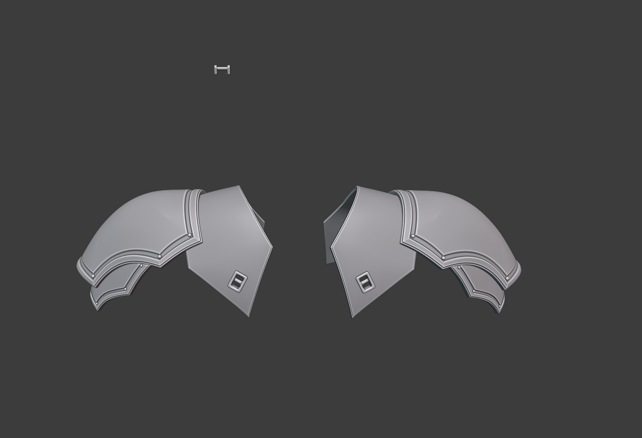 3D file Sephiroth Pauldrons - Final Fantasy 7・3D printing design to ...