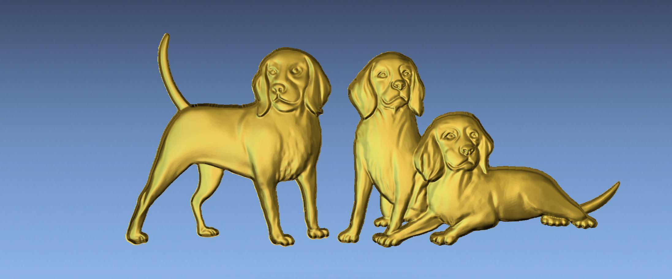 Free 3D file 3D STL FILE DOGS・3D print object to download・Cults