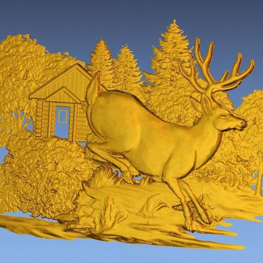 Download free STL file 3D STL SCARED DEER • 3D print model ・ Cults