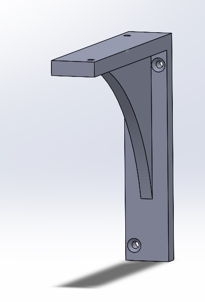 Free STL file Plain Shelf Bracket 🍽️・3D print design to download・Cults