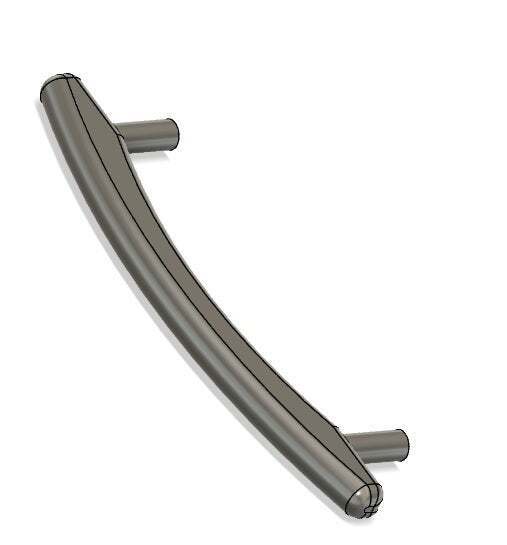 Free STL file Curve Handle 🏠・3D printer design to download・Cults