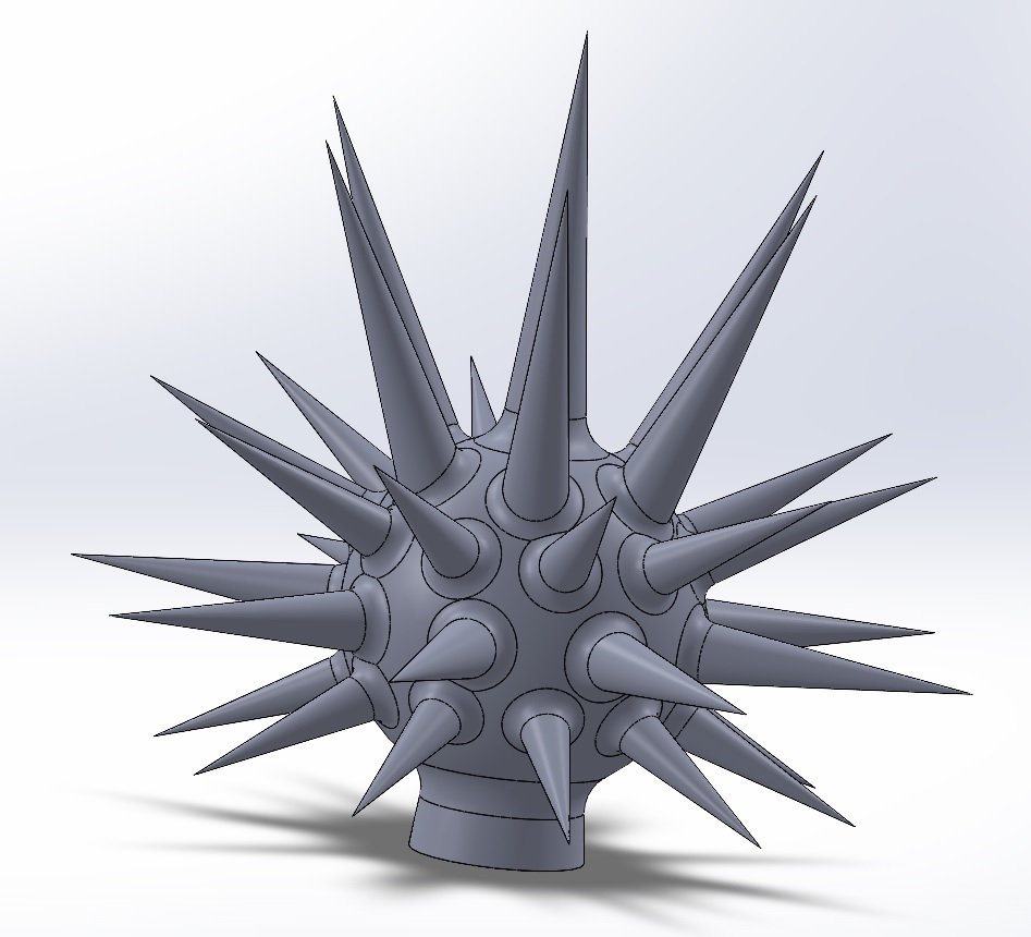 Free STL file Spiky Xmas tree topper filleted 🌳・3D printing template to ...