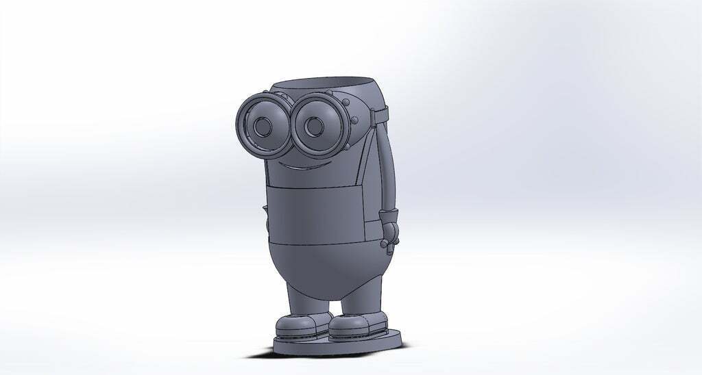 Free STL file Minion Pen Holder・3D printable design to download・Cults