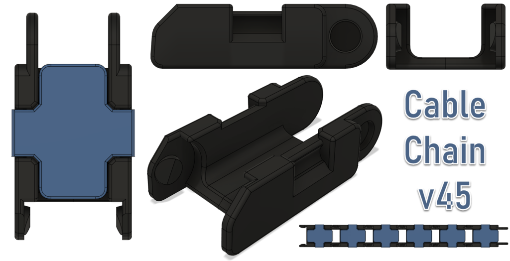 Free 3D file Cable Drag Chain v45 🔌・Model to download and 3D print・Cults