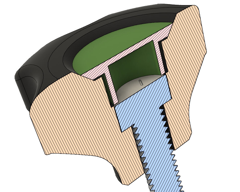 Free 3D file Stud or Captive Nut Knob - 3/8"・3D print object to ...