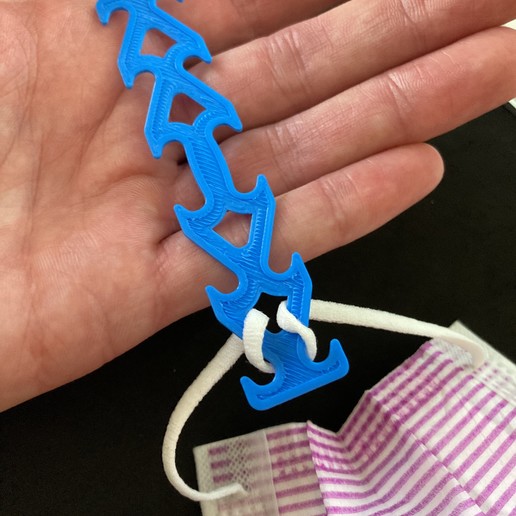 Download free STL file Surgical Mask Strap (rev3) • 3D print design ・ Cults
