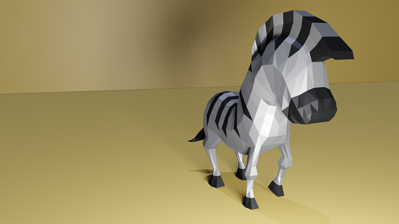 Free STL file Low Poly Zebra Head・Object to download and to 3D print・Cults