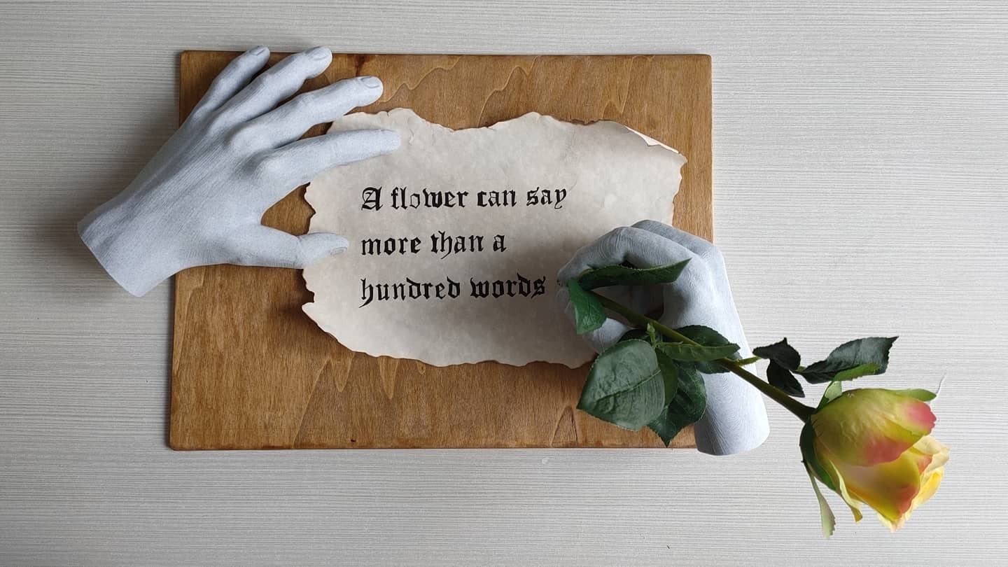 3D printer Writing hand • made with Ender 3 Pro・Cults