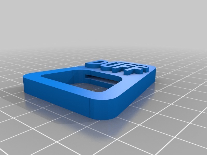 Free STL file Duff Beer Opener・Object to download and to 3D print・Cults