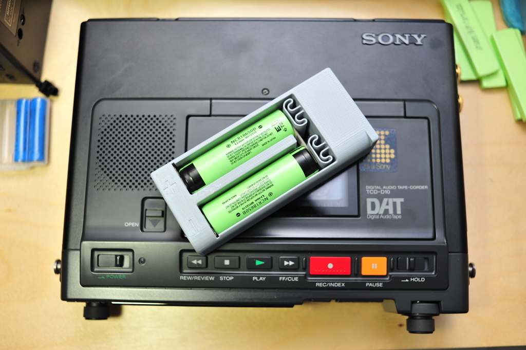 Free 3D file SONY DAT TCD D10 D10 PRO II battery adapter 🔋・3D printing ...