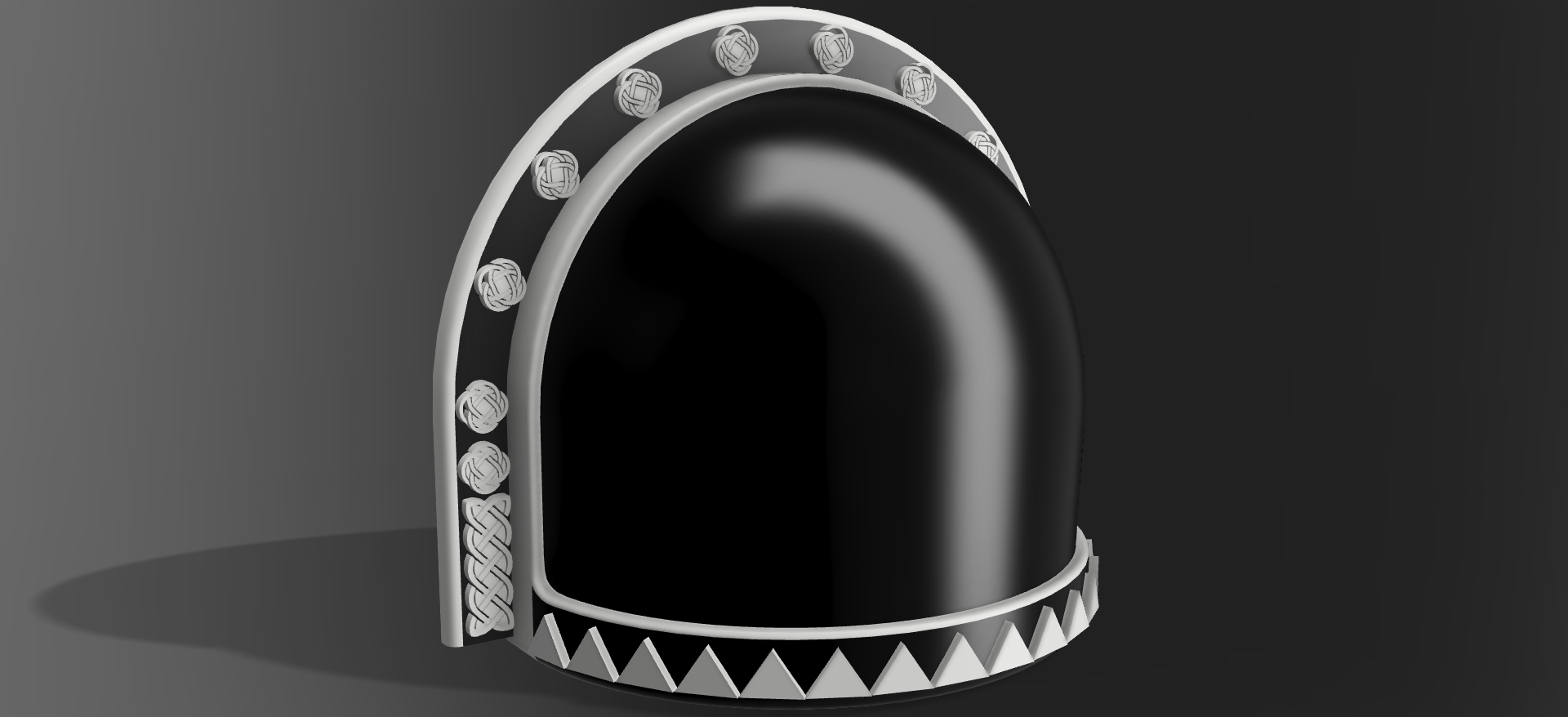 STL file WARHAMMER 40K SPACE Wolves Shoulder Pad・3D printable model to ...