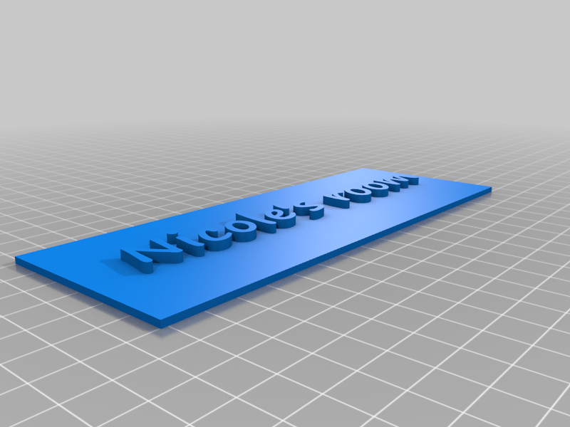 Free STL file Door Label・3D print design to download・Cults