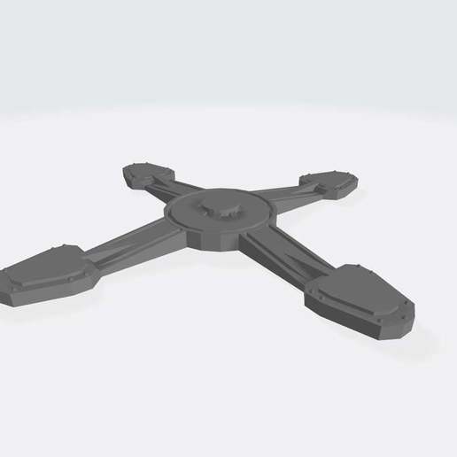 Download free STL file Interstellar Army Quad Turret Platform • 3D ...