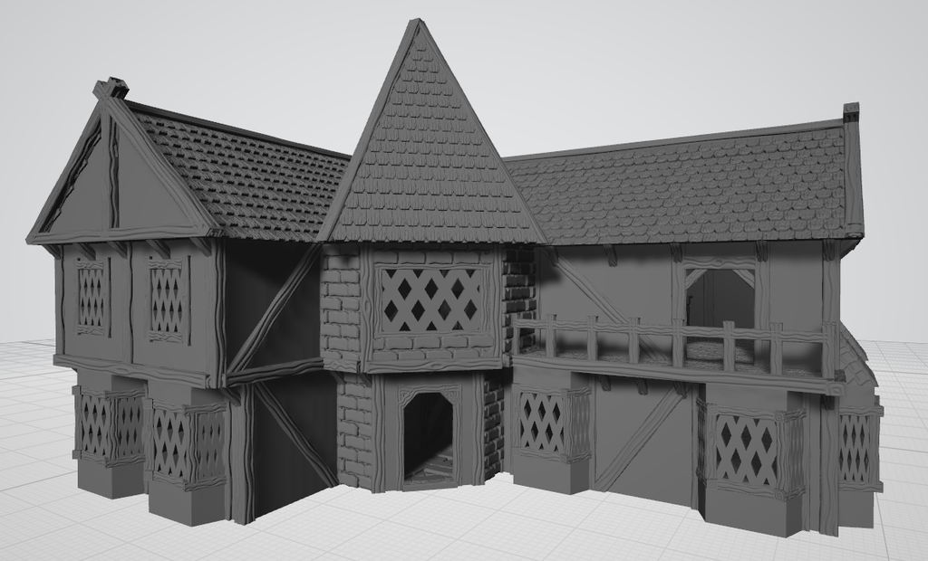 Fichier 3D gratuit Taverne fantastique 1 🏘️・Modèle à télécharger et à ...