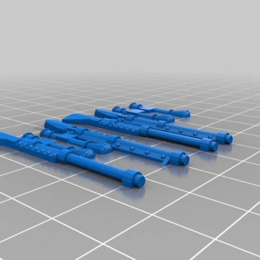 Download free STL file Steampunk Weapons: Double Musket (28mm Scale gun ...