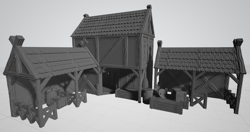 Free 3D file Fantasy Stables 🎲・3D print design to download・Cults