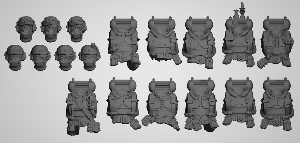 Free STL file Hostile Environment Shock Assault Troops ⚔・3D printing ...