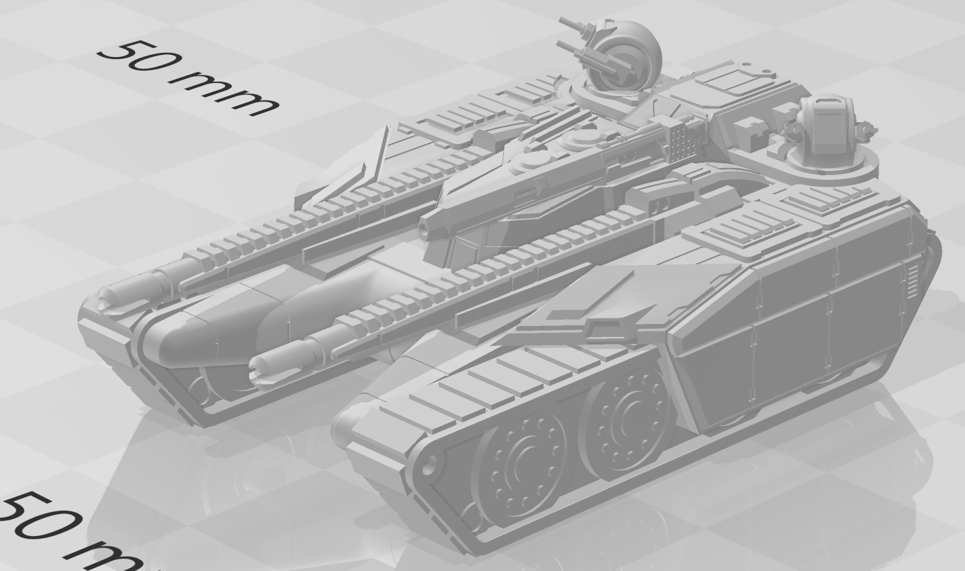 Free STL file Hanse Main Battle Tank for BattleTech 🪖・3D printable ...