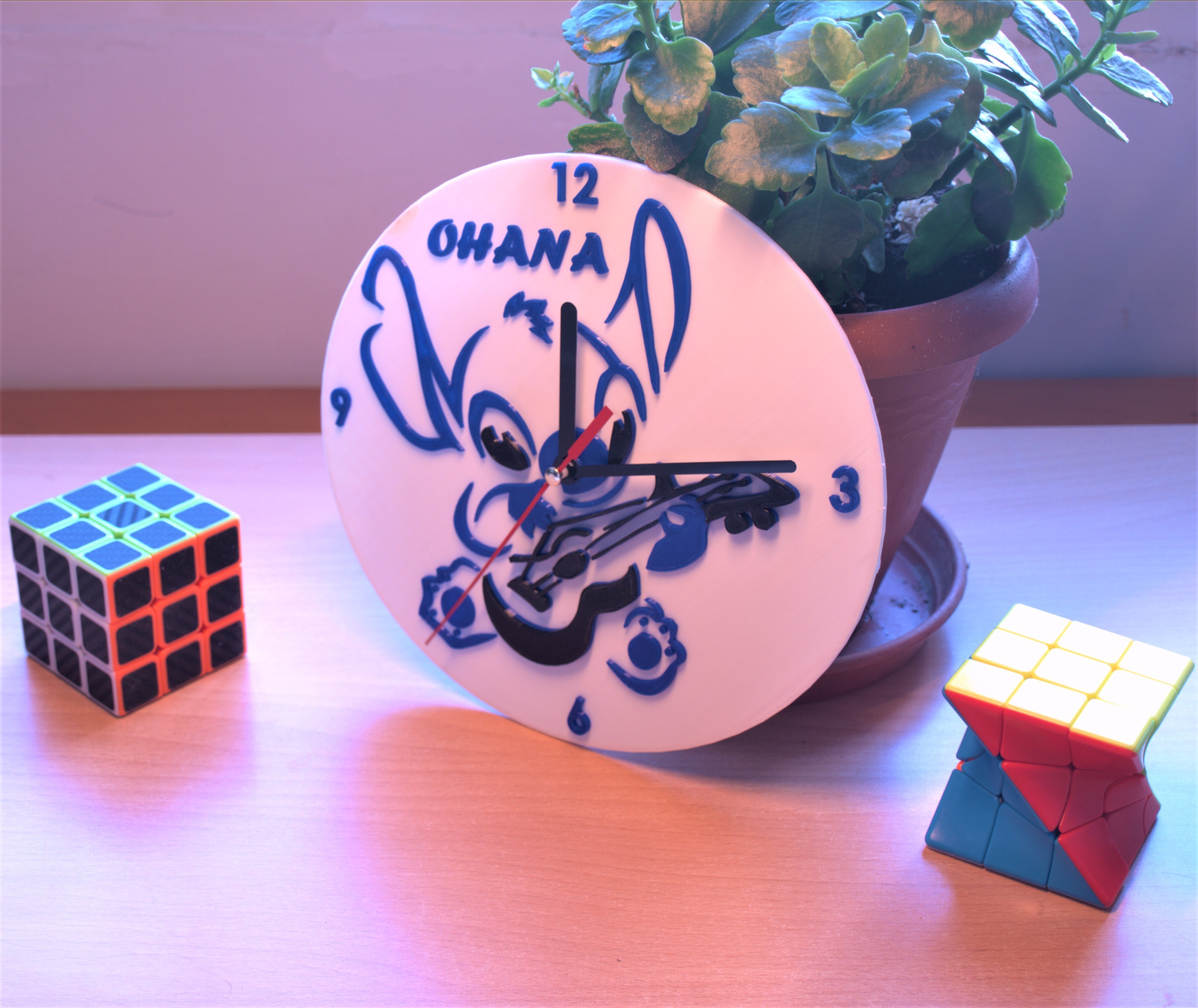 STL file Stitch wall clock with guitar・3D printer model to download・Cults