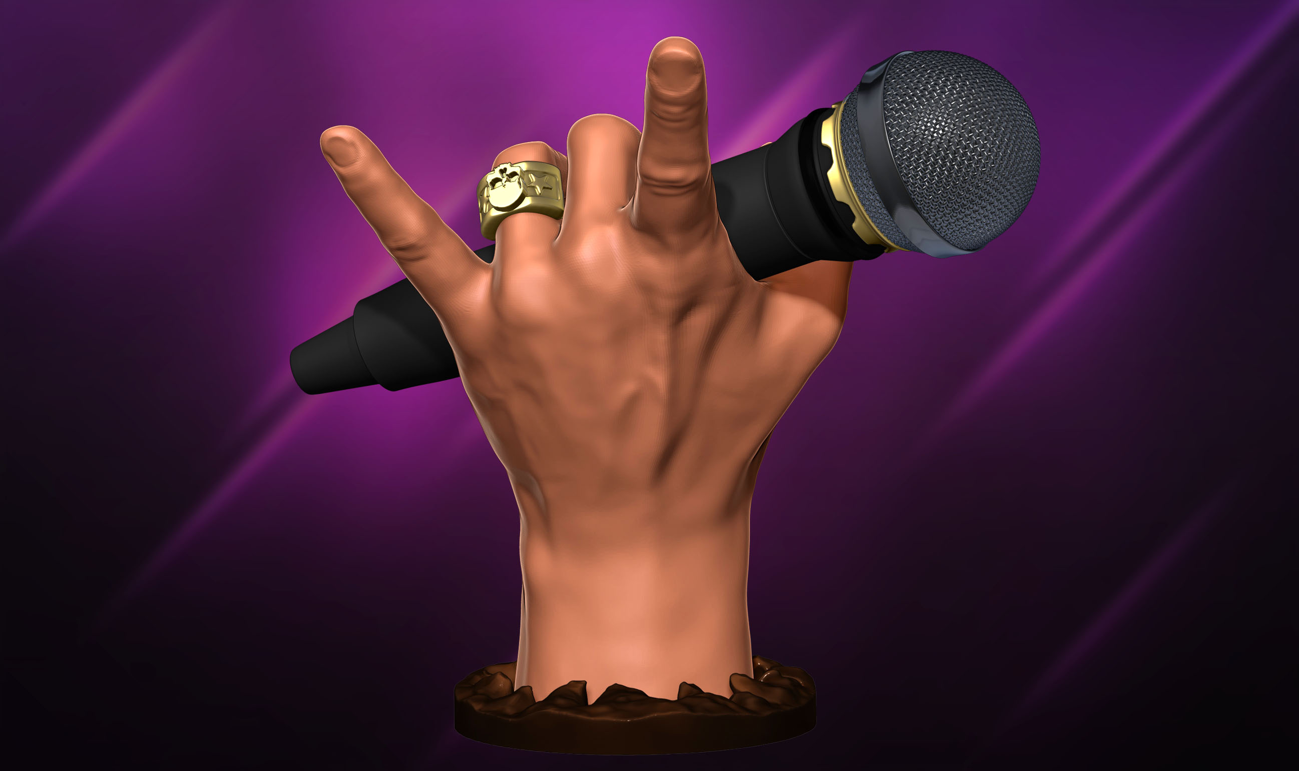 3D file Rock Hand・3D printable model to download・Cults