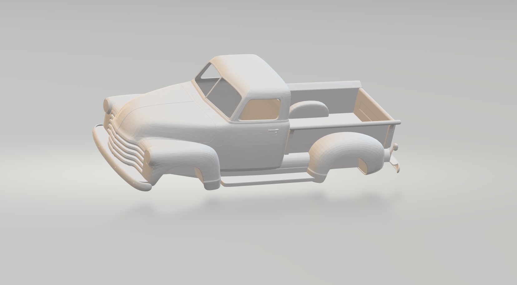 STL file Chivy Pickup 1950 Chevrolet awesome Car・3D printing model to ...