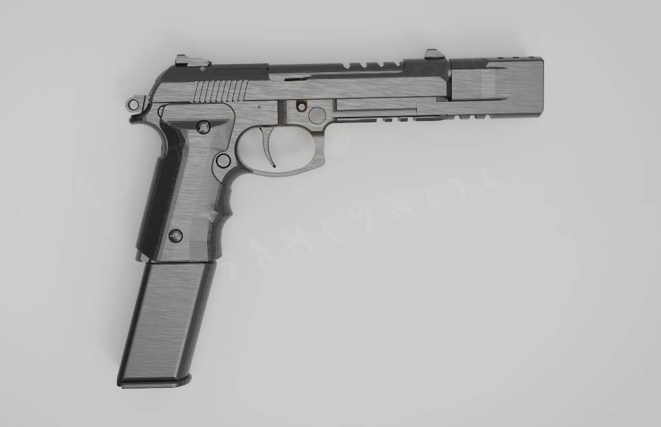 STL file Renetti Hand Gun Pistol Call Of Duty ・3D printing design to ...