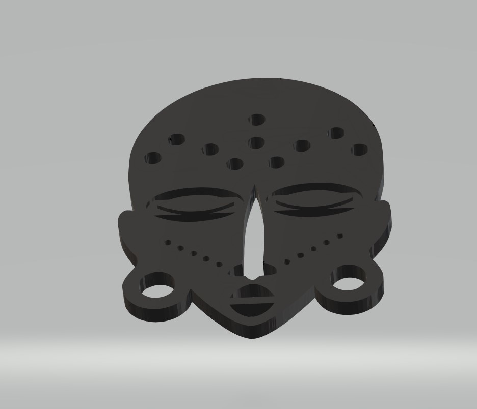 Файл STL African mask Wall decoration Low Poly 👩・3D-печатная модель для ...