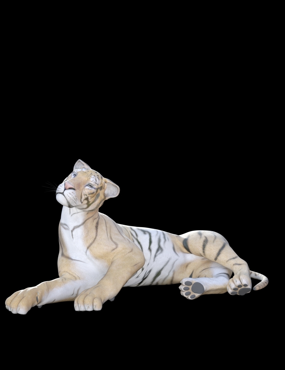 STL file Tiger Full Body Model 2 Poses・3D printer design to download・Cults