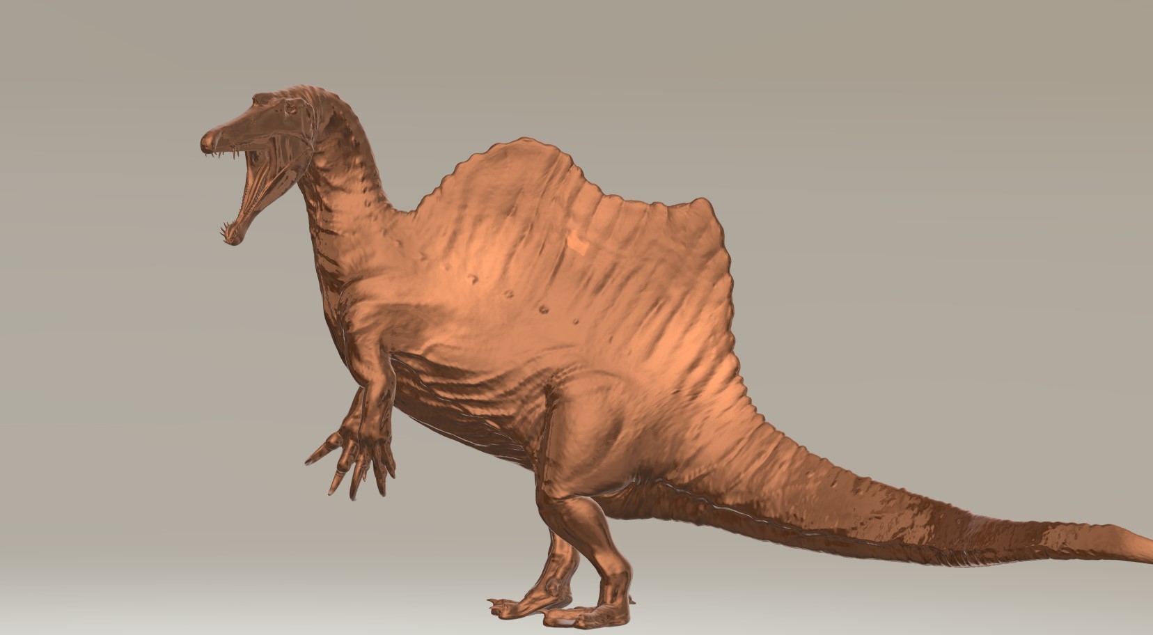 STL file Realistic Dinosaur Spinosaurus real Dimentions Female 🦖・3D ...