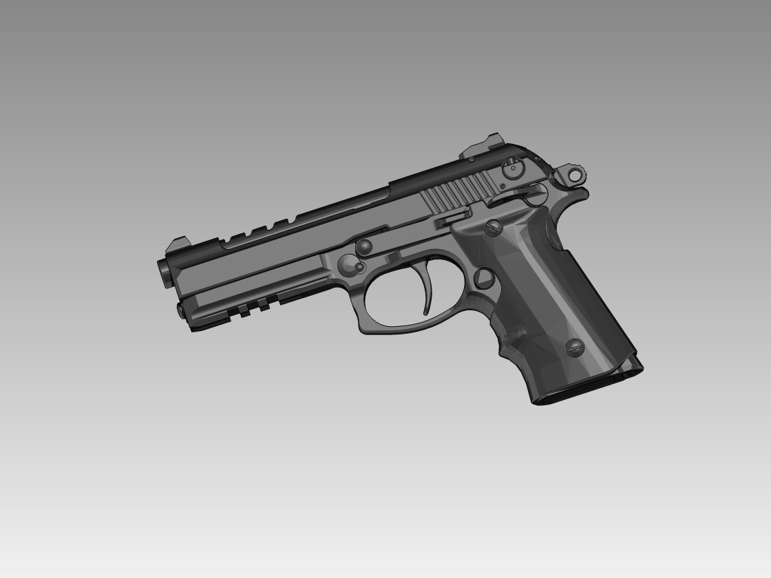 STL file Renetti Hand Gun Pistol Call Of Duty ・3D printing design to ...