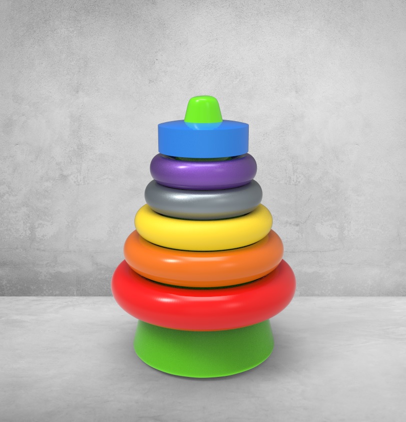 Free STL file Game : Toy :Cone and Circles Toy for Kids 🧒・3D printing ...