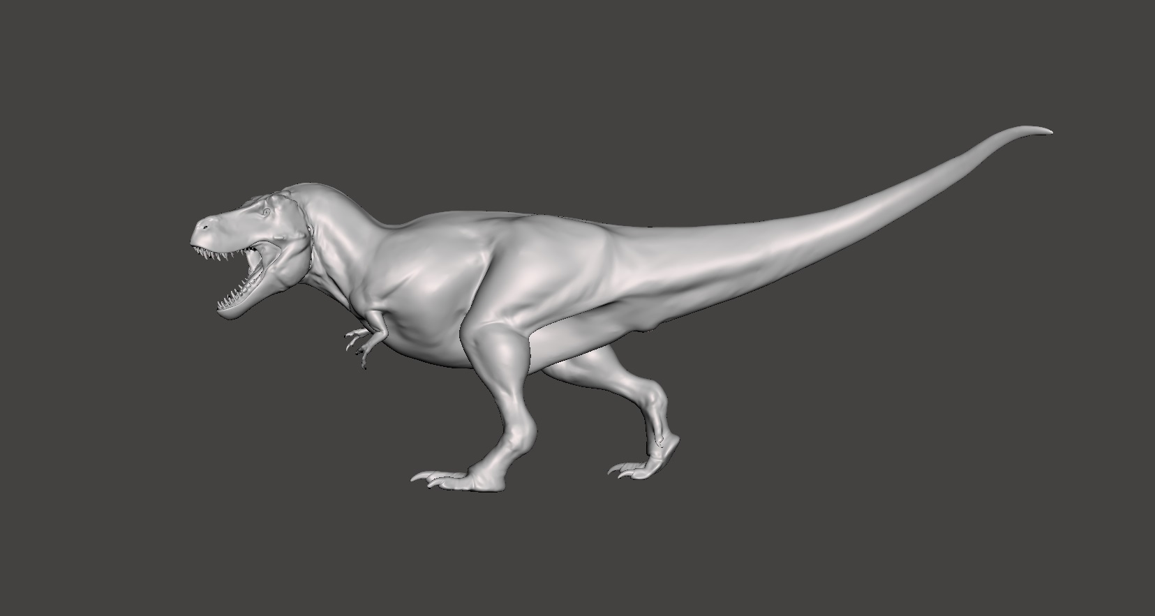 STL file Realistic Dinosaurs T-Rex Tyrannosaurus Female ( 2 Poses ...