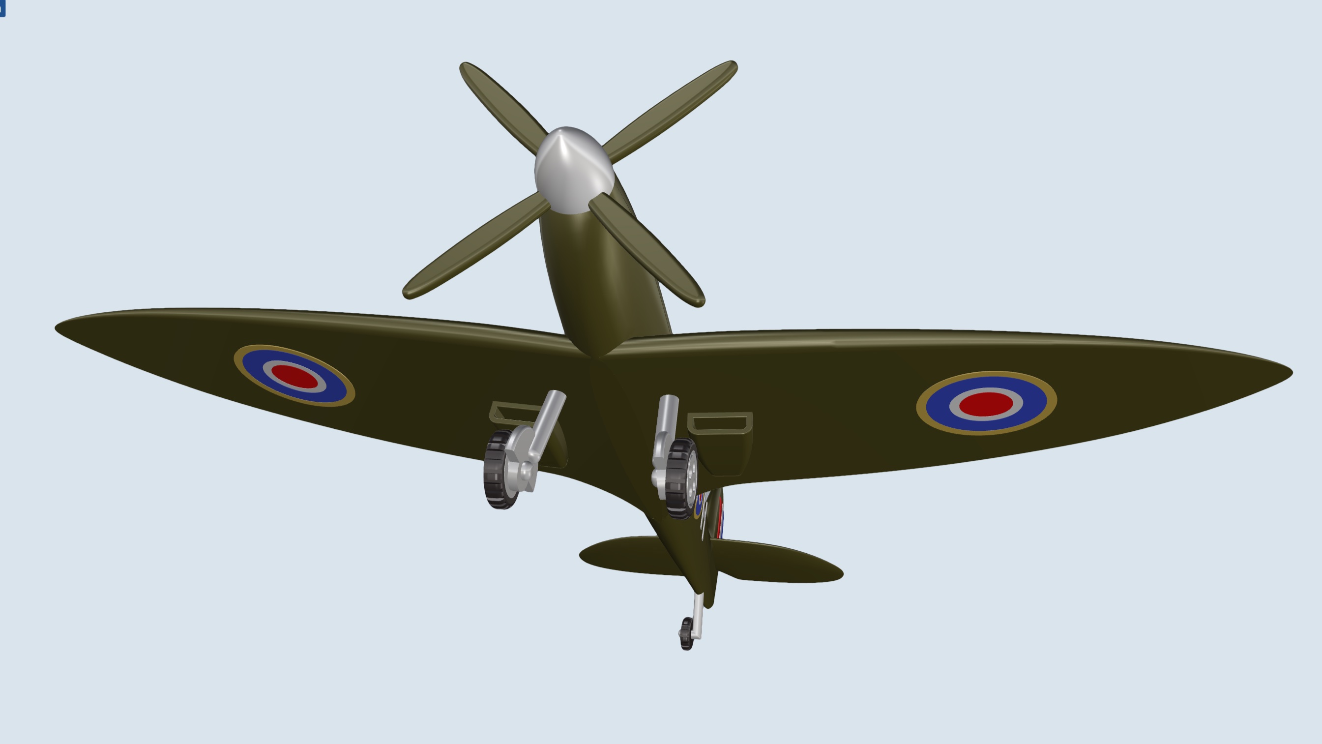 STL file Supermarine Spitfire Warplane ️・3D printer model to download・Cults